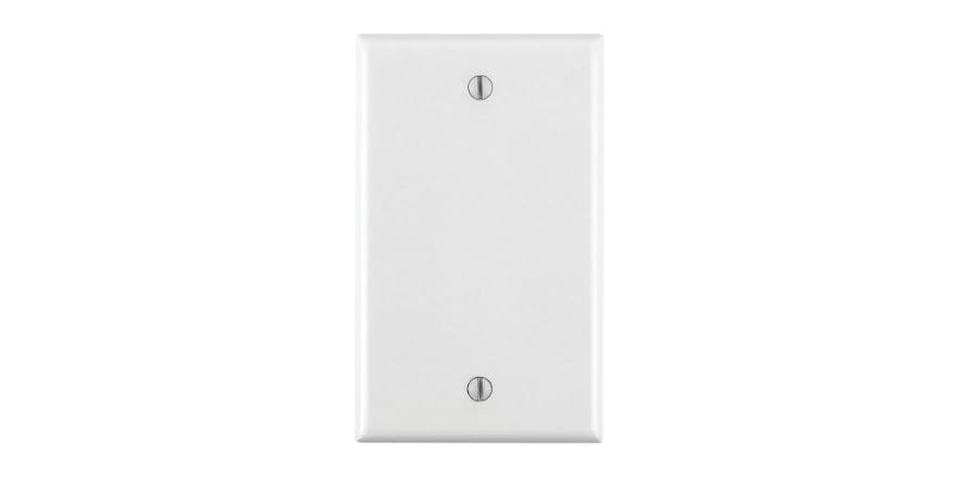 Leviton Blank Box White Wallplate