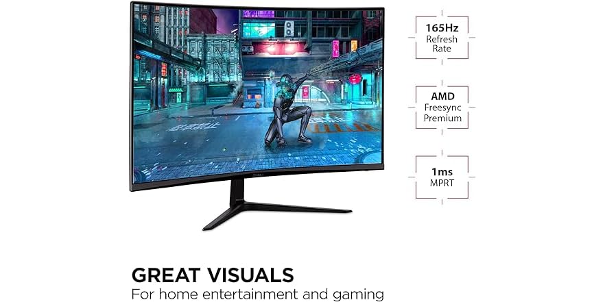 ViewSonic Omni VX3218C-2K 32" Curved Gaming Monitor