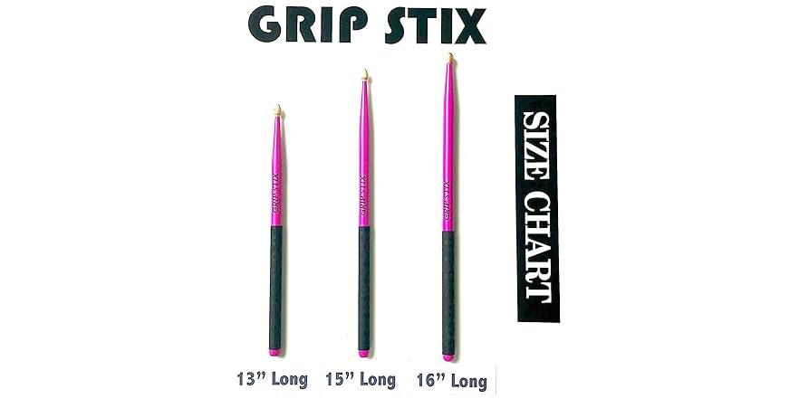 GRIP STIX 16" Long Drumsticks