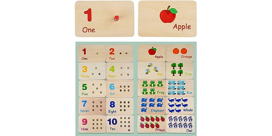 Montessori Number Counting Peg Board