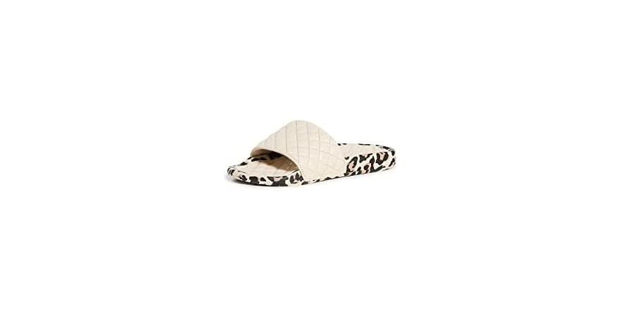 APL: Lusso Slides, Parchment/Leopard, Off White, Print, 10