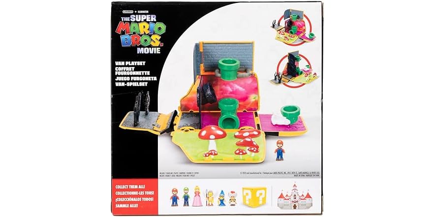 The Super Mario Bros. Movie Van Playset