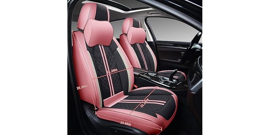 GXT Car Seat Covers Front Seats Only - 2PK