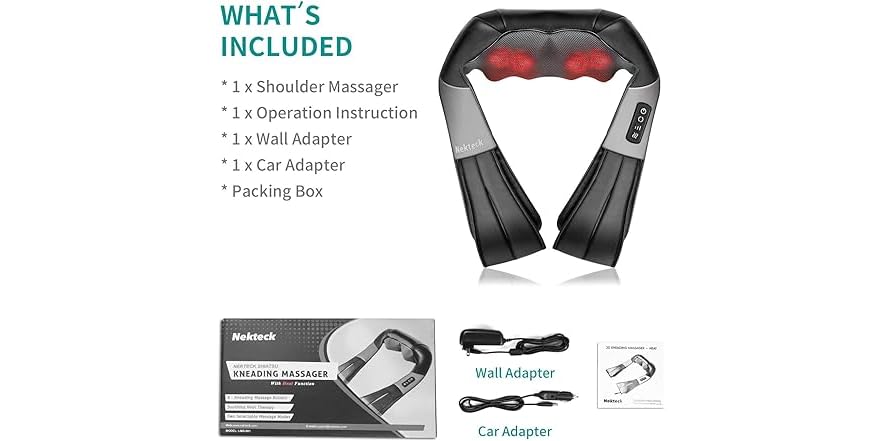 Shiatsu Neck and Back Massager w/Heat (Open Box)