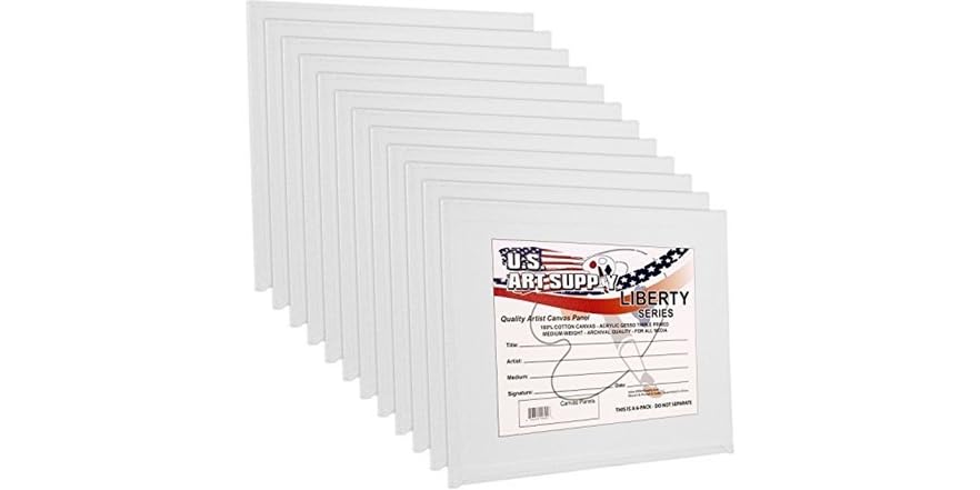 12-Pack 8x10 Canvas Panel Boards