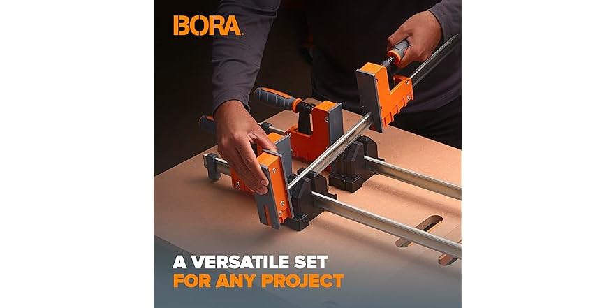 BORA 571650 8pc 24in & 40in Parallel Clamp Set