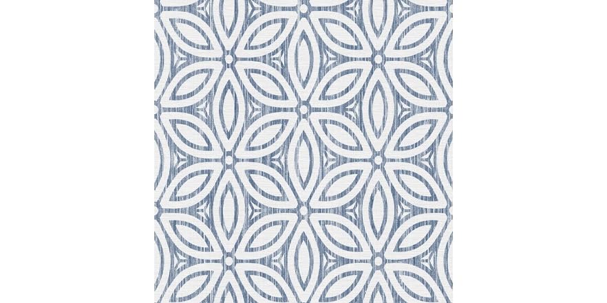 Blue Hepatica Petal Peel & Stick String Wallpaper