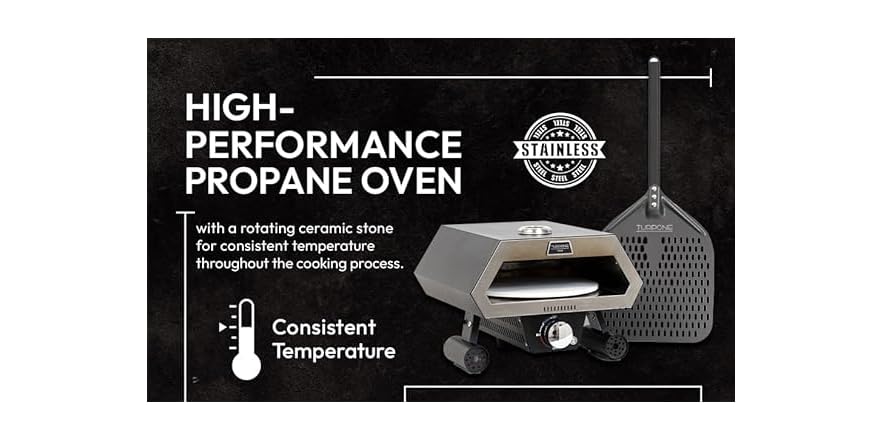 Turpone Mini 12" Rotating Pizza Oven