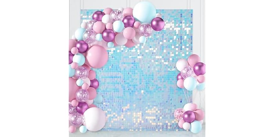 Rainbow Shimmer Wall Backdrop (Open Box)