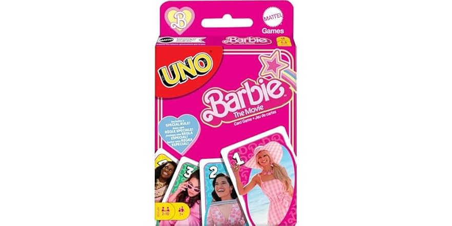 Mattel Games UNO Barbie The Movie Card