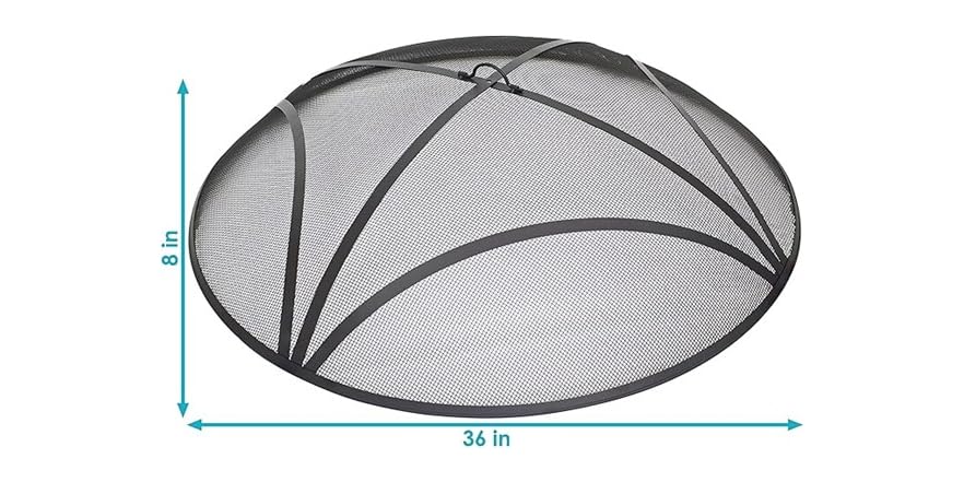 Reinforced Steel Mesh Fire Pit Spark Screen