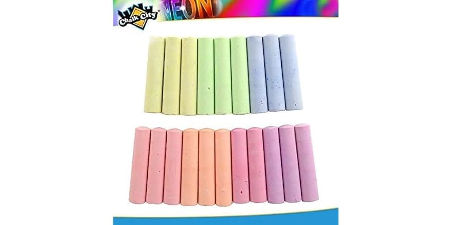 Chalk City Neon Sidewalk Chalk for Kids