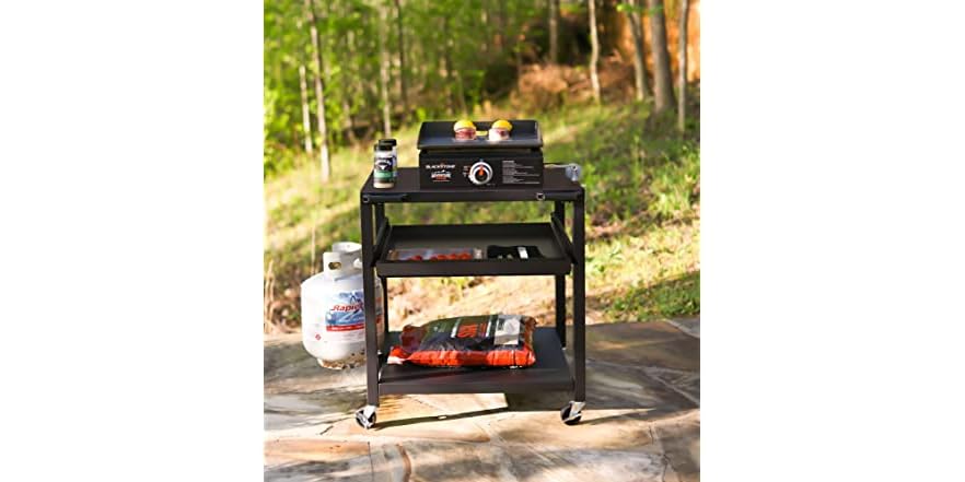 NUUK Heavy Duty Rolling Outdoor Pizza Oven Table