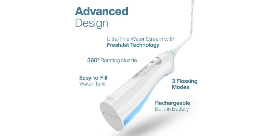 Aqua Flosser Water Flosser with 4 Tips