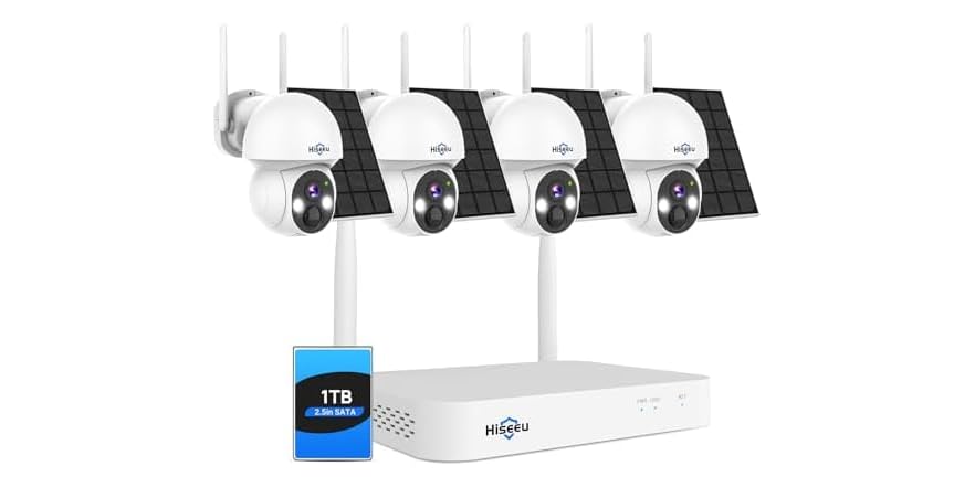 Hiseeu Dome Security Camera - 4 Pack