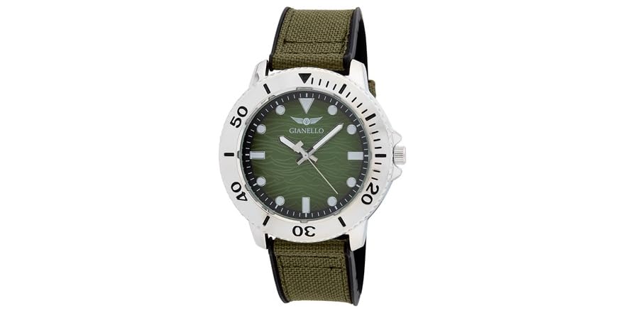 Gianello Men's 46mm Jacque Strap Watch