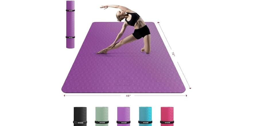 72"x48" Extra large yoga mat