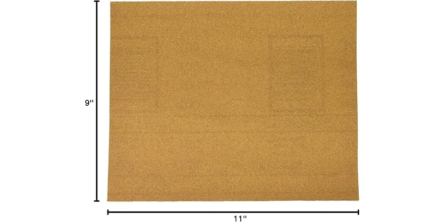3M 10004-0 Sandpaper Garnet Sheet 9" X 11"150 Grit-800966