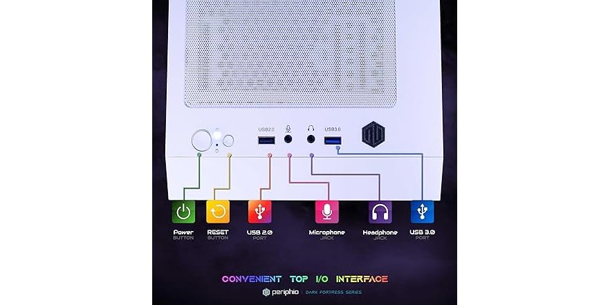 Periphio Castle Prebuilt Gaming PC (R5 5600G Vega 7) (Open Box)