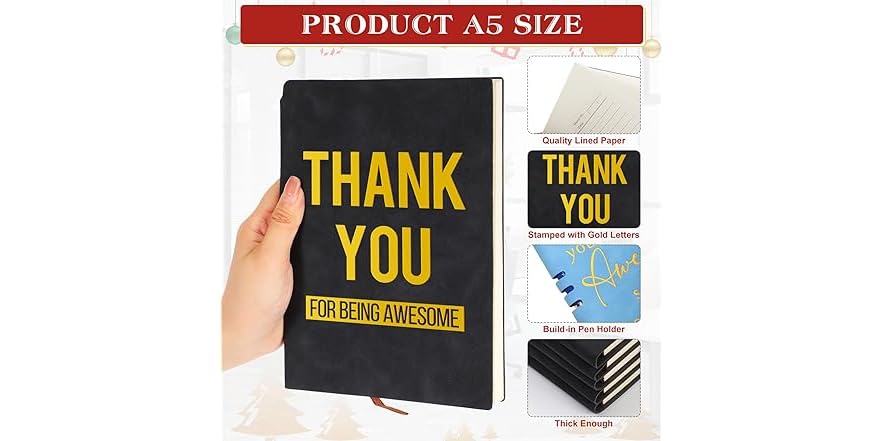 10 Set A5 Journal Thank You Gifts