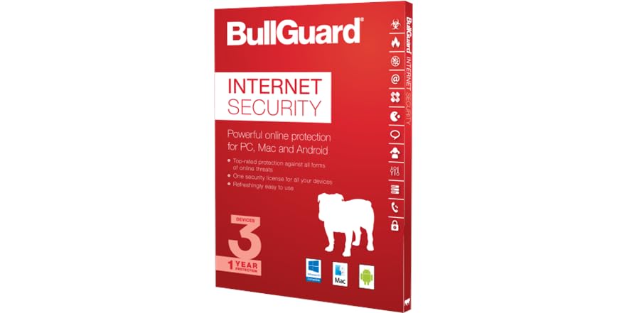 BullGuard Internet Security 2017 - 3 Devices/1YR