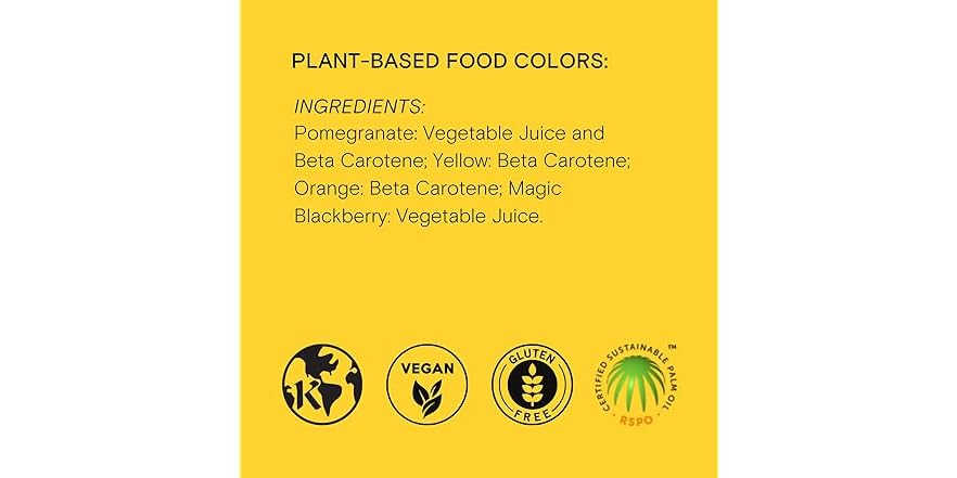 Plant-Based Food Color Variety Pack