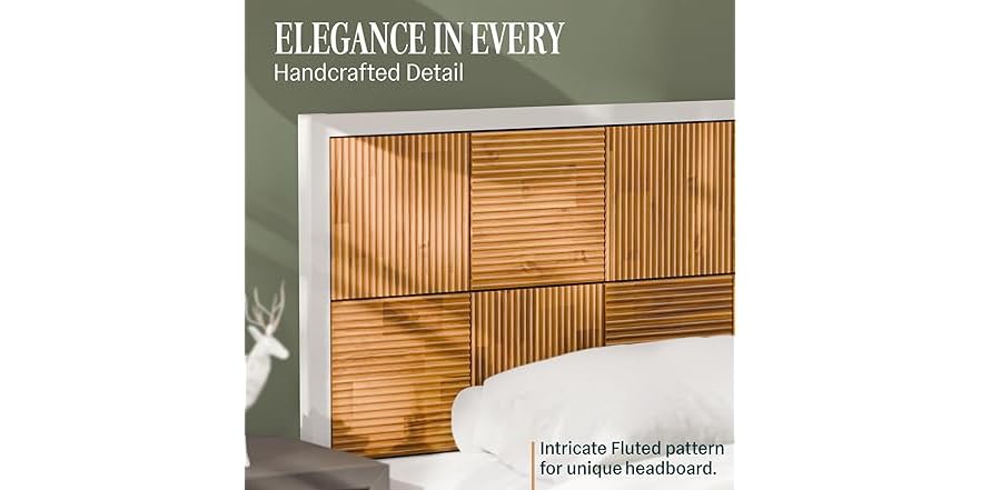 Bme Madia Platform Bed King White