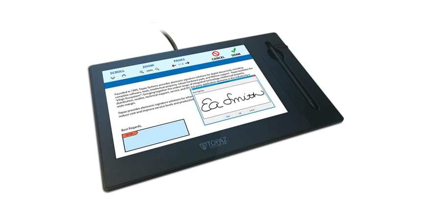 Topaz GemView 10.1" LCD Signature Pad (Open Box)