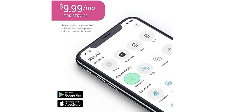 Relay Kids Screenless Smartphone, 4G LTE