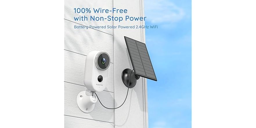 Adorbee Wireless Security Outdoor Camera Solar (Open Box)