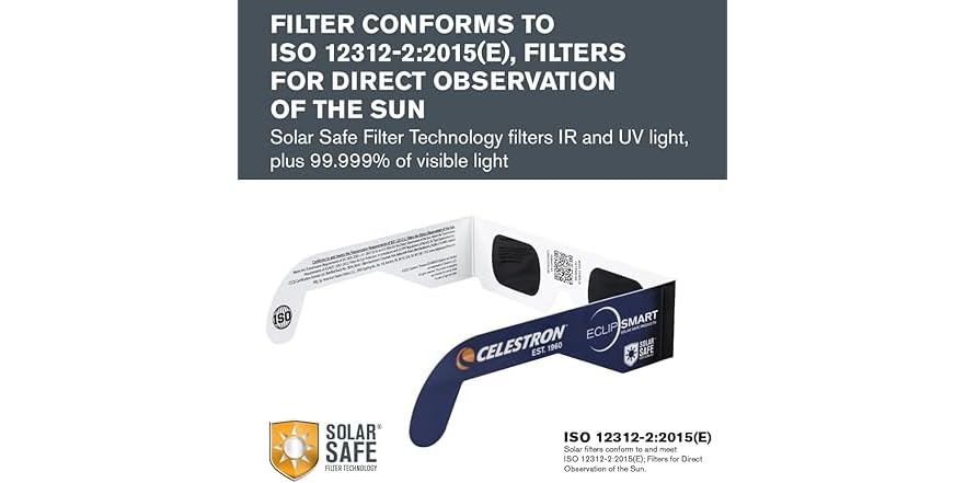 Celestron – EclipSmart Solar Shades Observing Kit