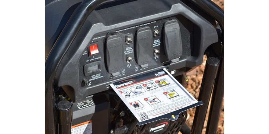 Powermate Portable Generator with Manual Start, 6000-watt