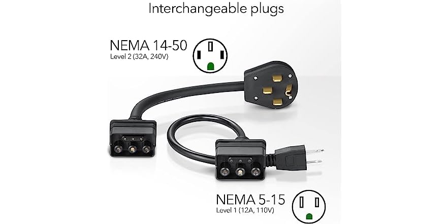 Lectron Portable Tesla Charger wDual Plugs L1/L2