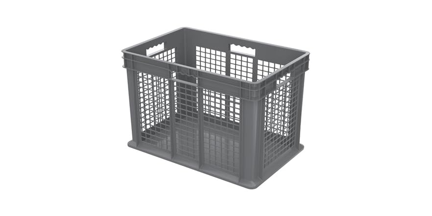 Case of 2 Akro-Mils 24" x 16" x 16" Mesh Side Wall Container Totes