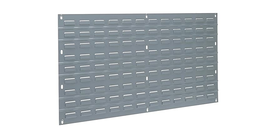 Louvered Panel for Hanging Bins