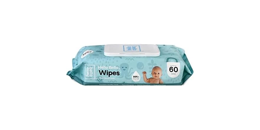 Hello Bello Baby Wipes, 60-Count
