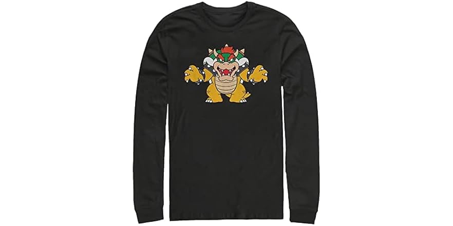 Nintendo Men's Bowser T-Shirt, L