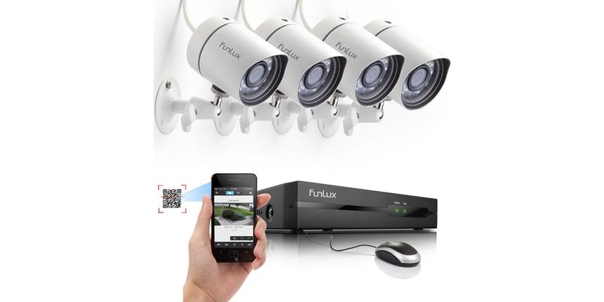 Funlux 4CH/4Cam IP Network Camera System