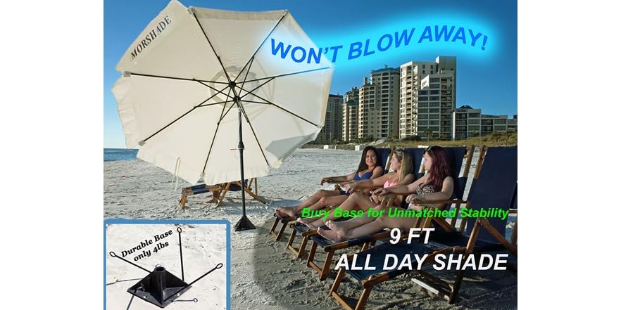 Morshade 180 Patio Beach & Portable Stable Shade