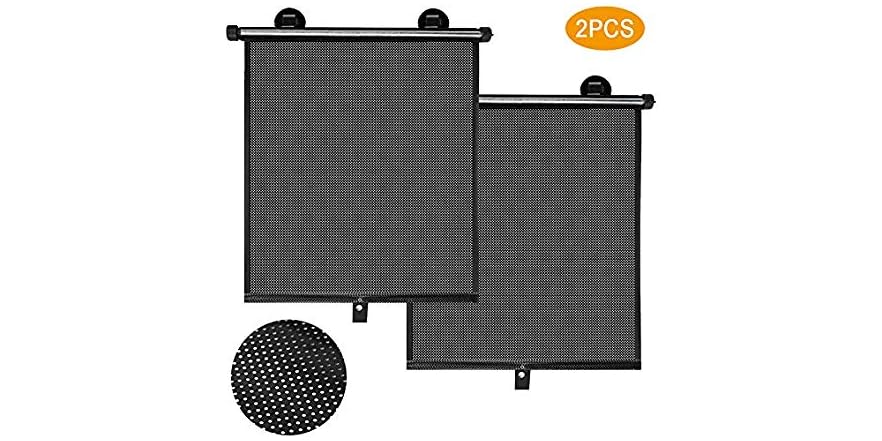 Car Sun Shade with Retractable Roller