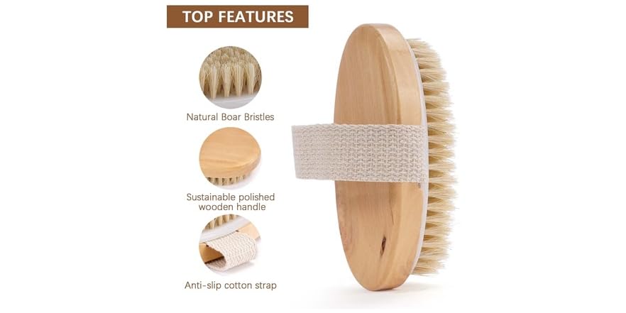 Set of 4 Body Exfoliating Brush Scrubber