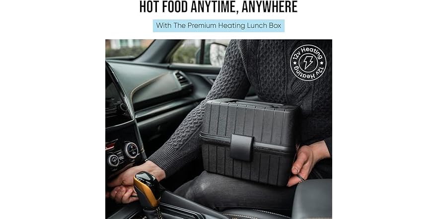 Zone Tech CT0001 Heating Lunch Box 12V Black
