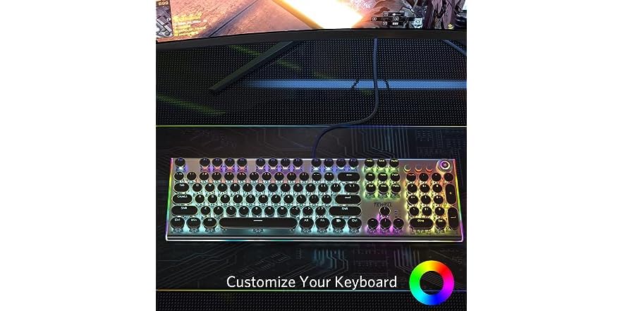 TEWELL Gaming Keyboard RGB Backlight