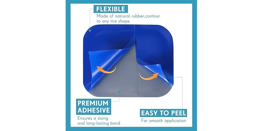 22 Pieces Tire Repair Patch Tool Kit