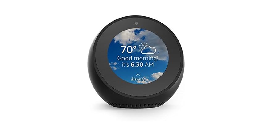 (NEW) Echo Spot - Smart Alarm Clock with Alexa - Black