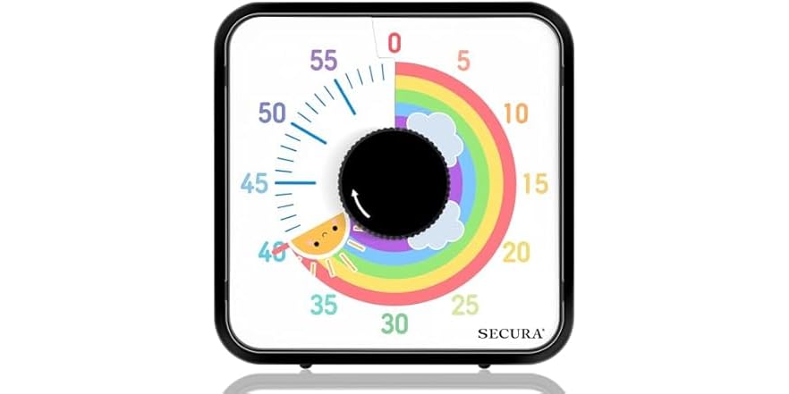 Secura 60-Minute Visual Timer, 7.5 Inch