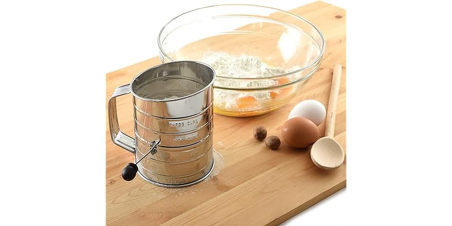 Norpro 3-Cup Steel Flour Sifter