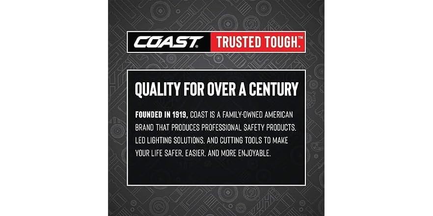 COAST G25 350 Lumen Dual Power Flashlight