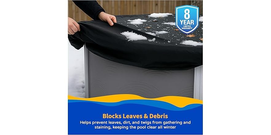 Blue Wave Bronze 8-Year 15 ft x 30 ft Oval Above Ground Pool Cover