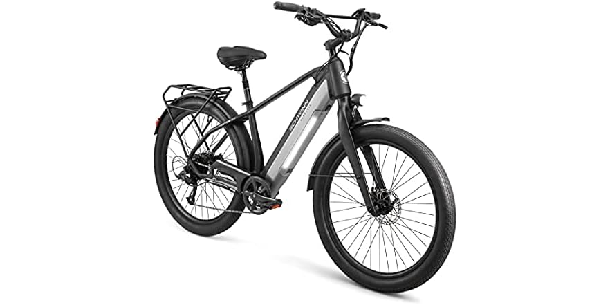 Schwinn Coston DX Adult Electric Hybrid Bike Step-Over 20-Inch